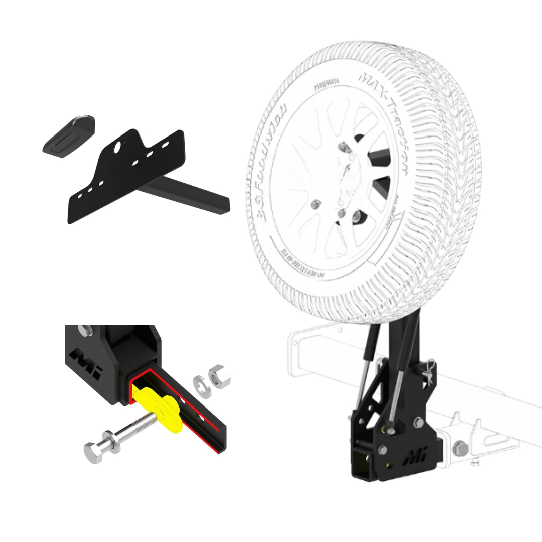 Effortless Access, Silent Rides: Mirack GEN3 Spare Wheel Carrier Bundle