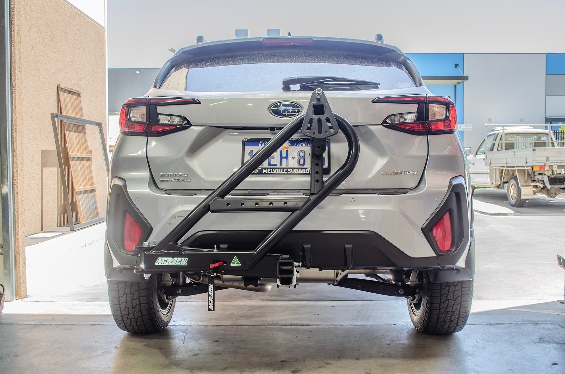 Subaru Crosstrek: Tow Hitch Spare Wheel Carrier System by Mirack – Mirack
