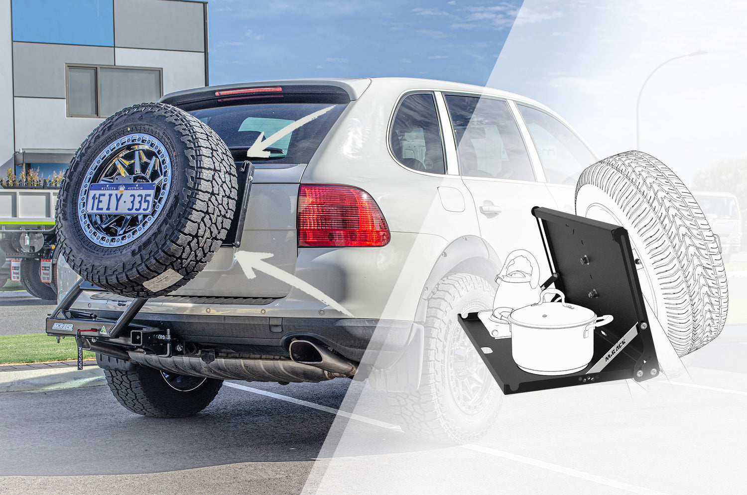 Mirack Fold-Up Table Attachment: Conquer Camping & Road Trips